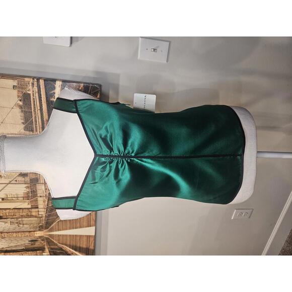 Doncaster | Tops | Nwt Doncaster Elegant Green Silk Camisole With Black ...